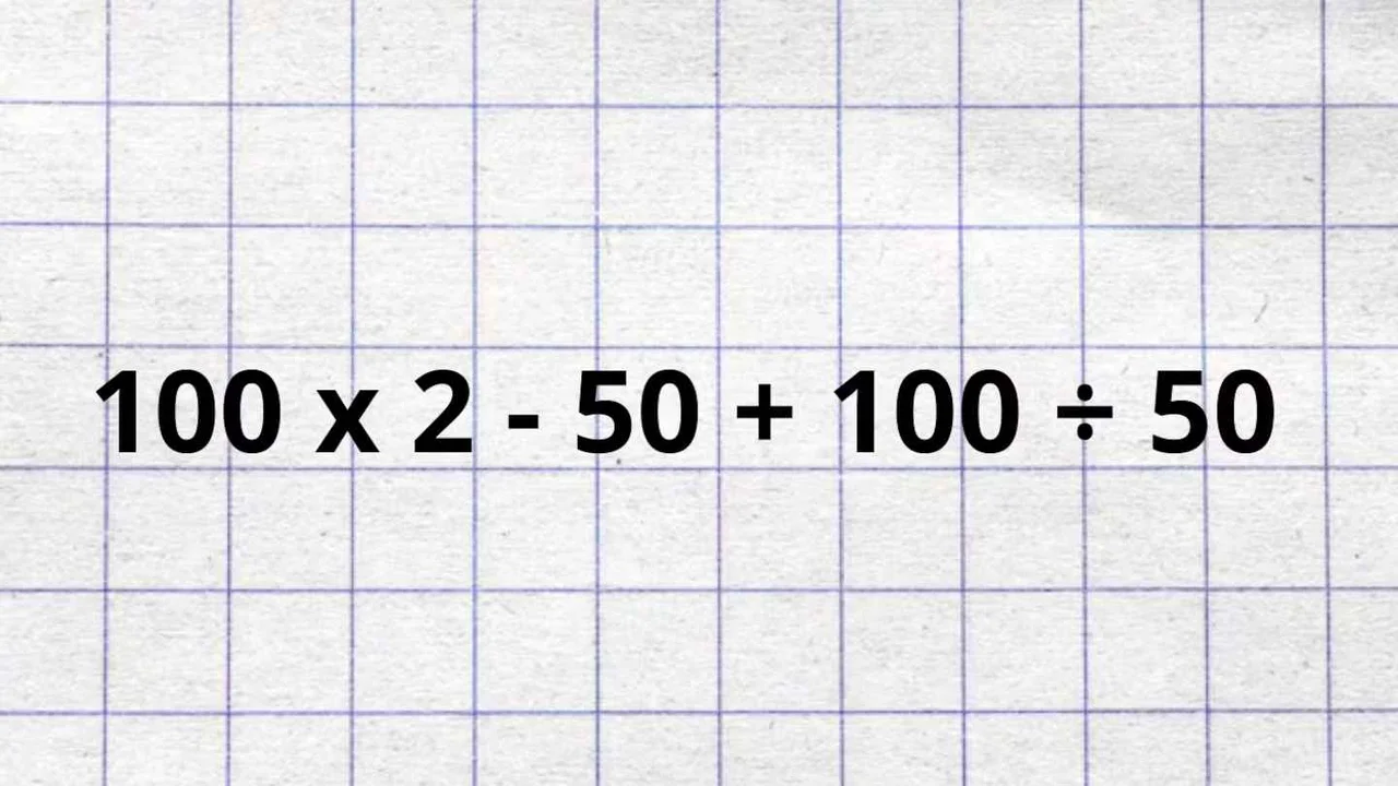 Esta es la cuenta matemática que parece simple, pero confunde a mucha ...