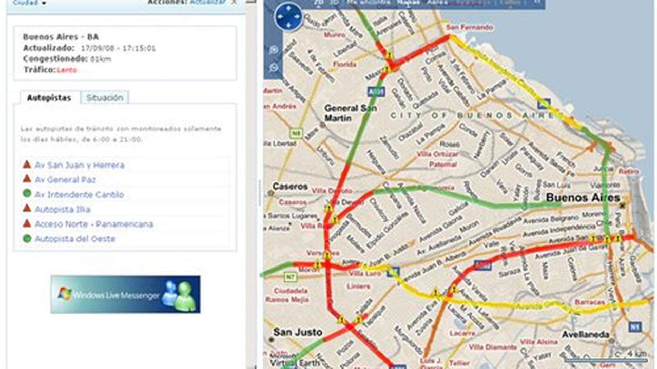 Microsoft ofrece mapas digitales de la Argentina