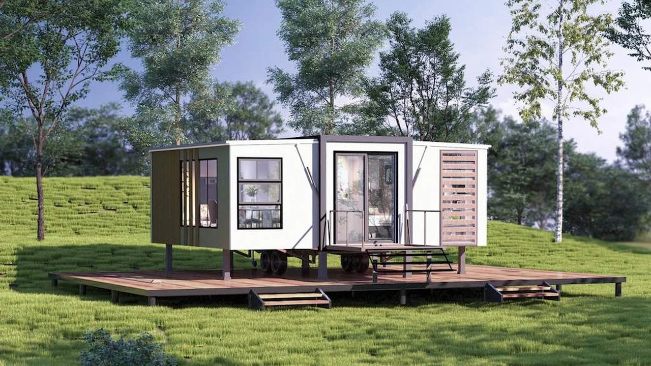 En fotos: esta tiny house se pliega y permite trasladarla a cualquier ...