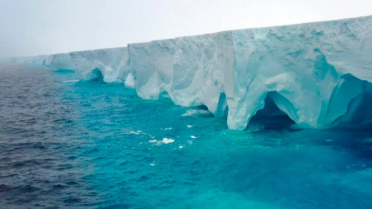 El iceberg más grande del mundo se dirige frente a la Antártida y es un ...
