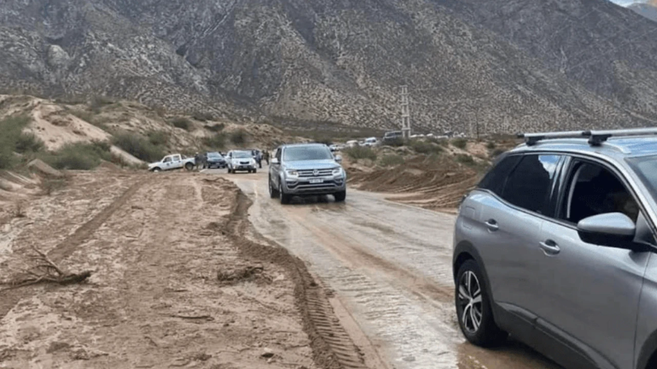 Un alud de lodo y barro cortó el paso de Mendoza a Chile