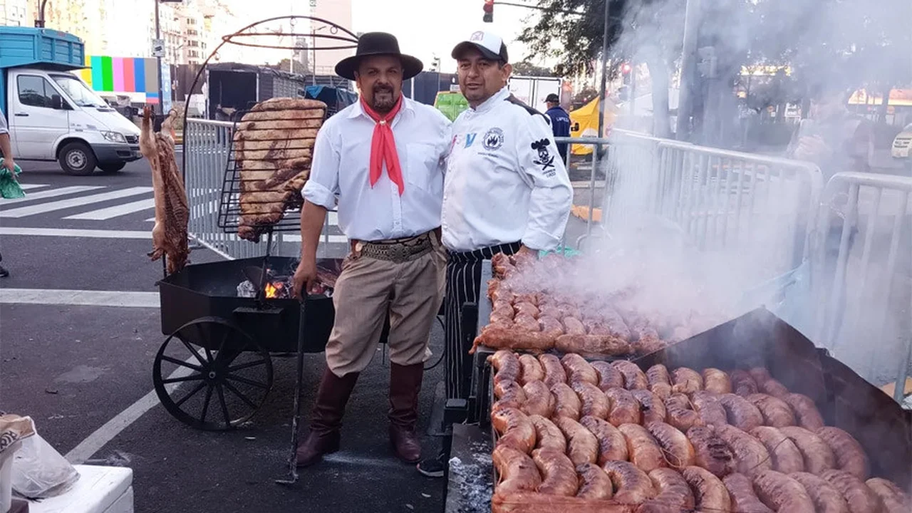 Ganaron el Campeonato Federal del Asado y cocinaron para Messi
