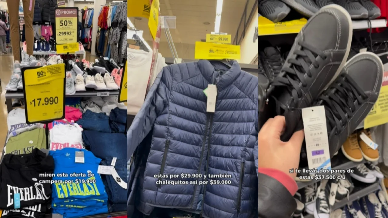 Cuál es el supermercado donde comprar ROPA BARATA para todos los talles