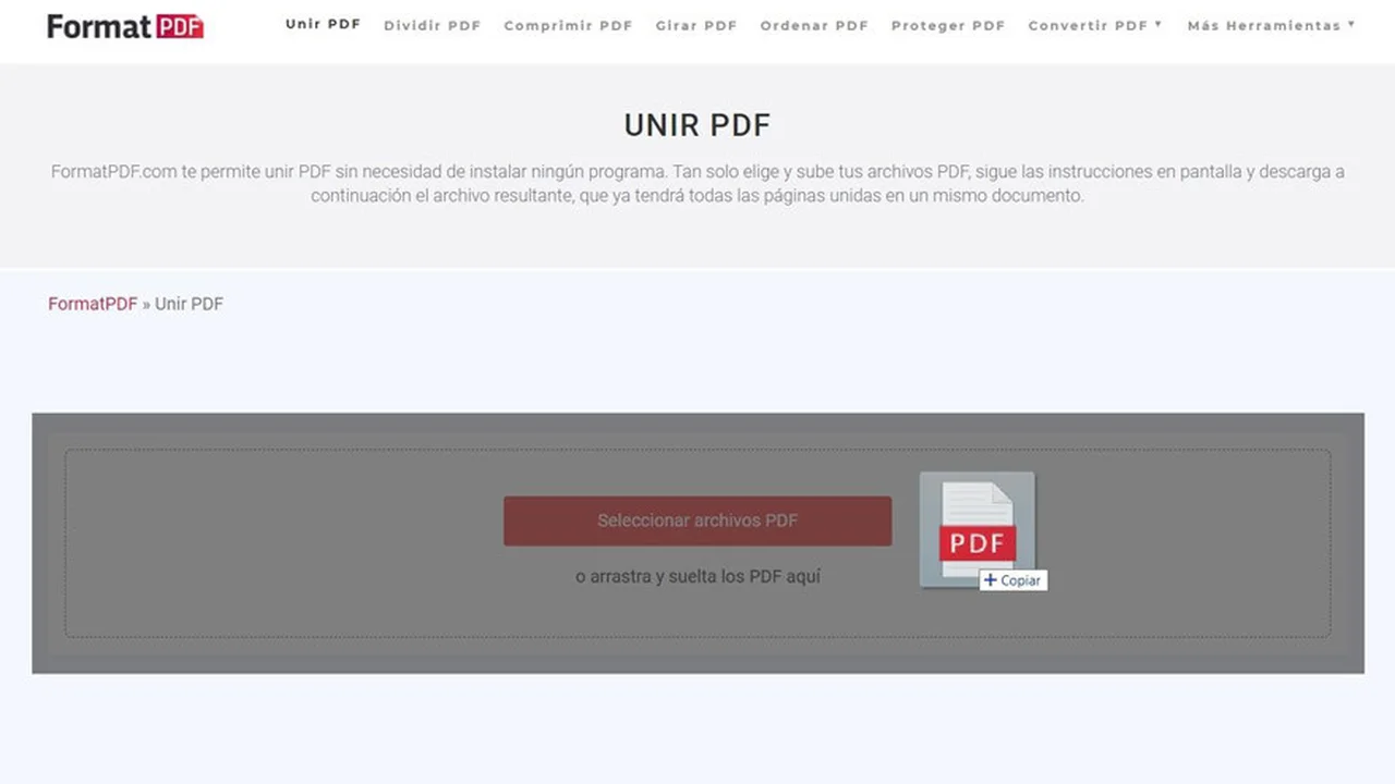 Cómo unir PDF online, gratis y sin programas