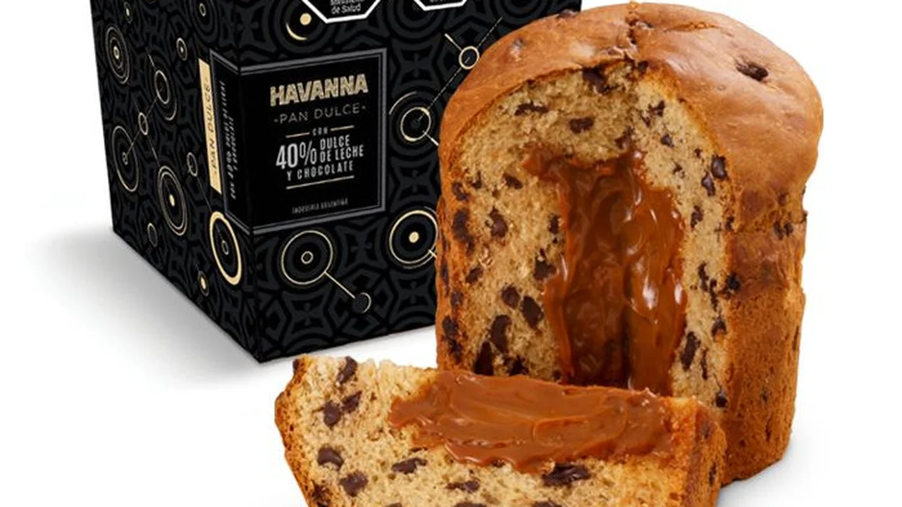 Cuánto cuesta el pan dulce de Havanna, con chocolate y dulce de leche