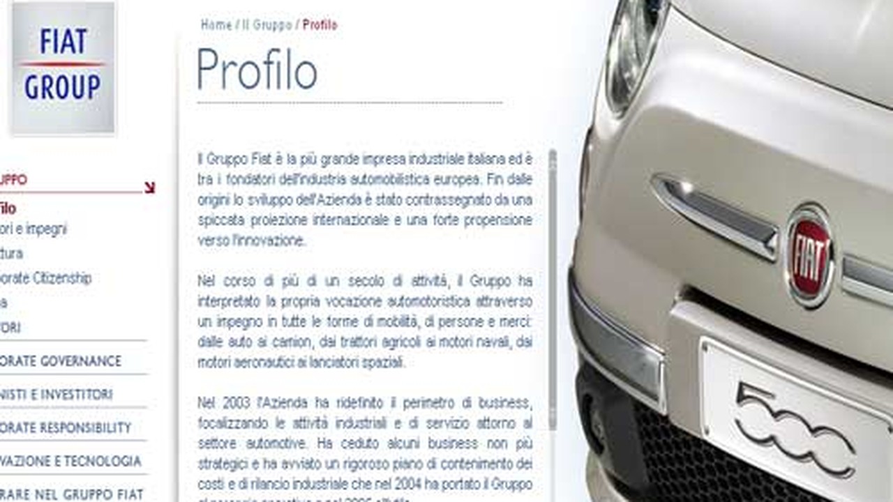 El grupo Fiat tiene un nuevo rostro en la web