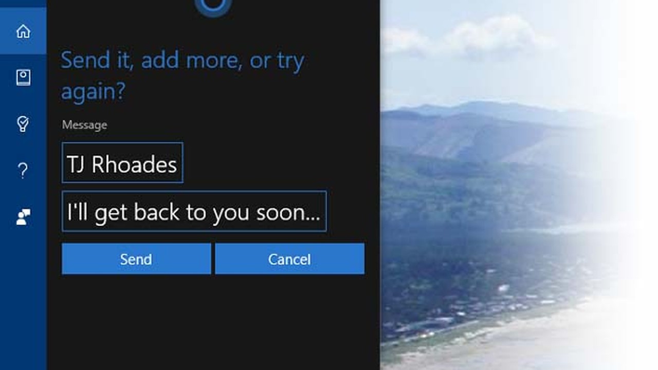 El asistente virtual de Windows 10 permitirá enviar SMS desde la ...