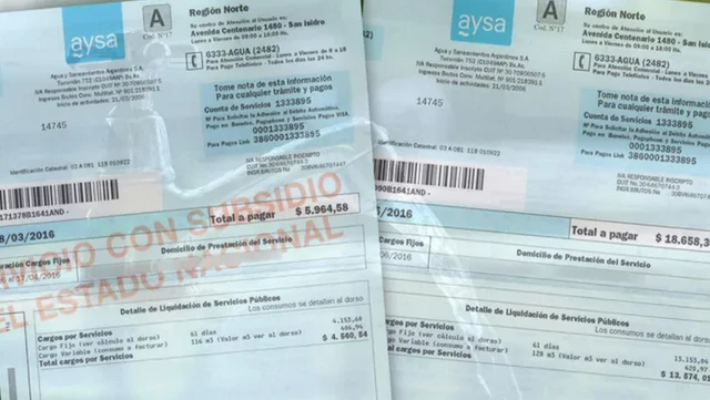 Dónde encuentro el número de factura de AySA