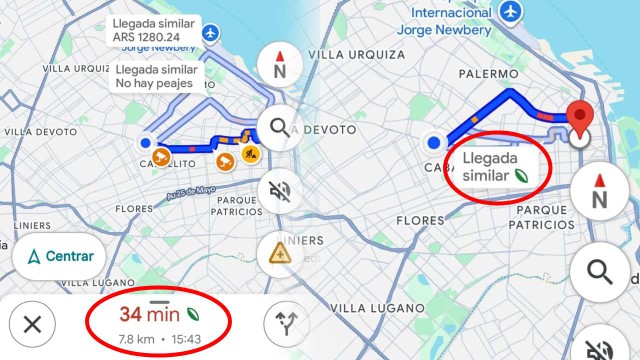 Google Maps shows green leaf icon for fuel-efficient routes | News ...