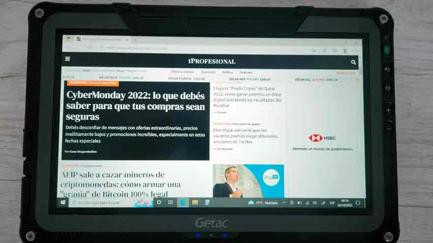 Getac F110G6: review de una tableta Windows ultrarresistente