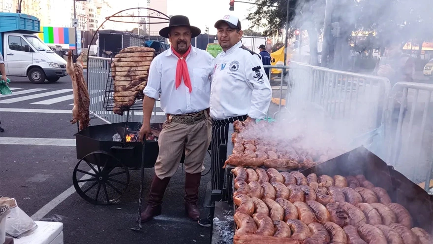 Ganaron el Campeonato Federal del Asado y cocinaron para Messi