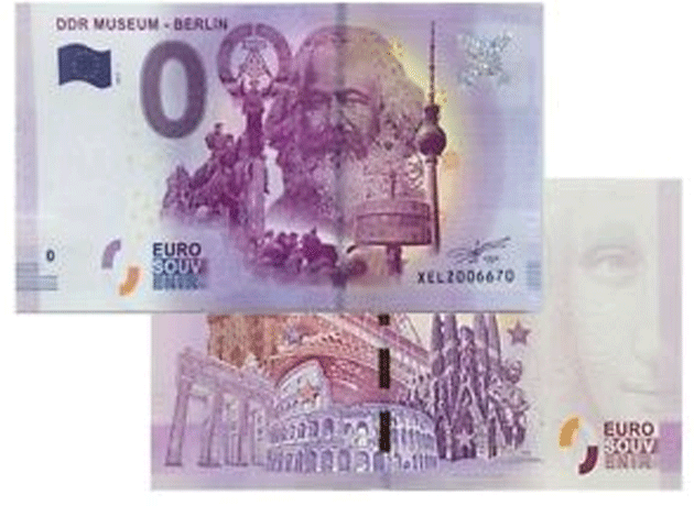 Un billete de cero euros conmemorará el nacimiento de Karl Marx en Alemania