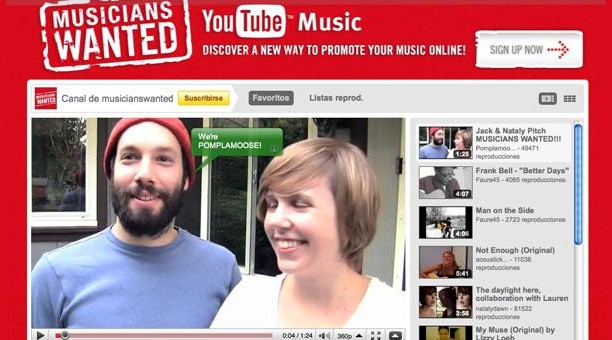 Ahora YouTube quiere conquistar a los músicos independientes