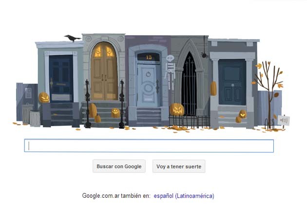 Un "doodle" que da miedo: Google celebra hoy la Noche de Brujas