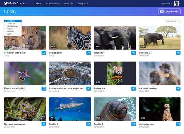 Twitter lanzó "Media Studio", una herramienta para gestionar contenidos ...
